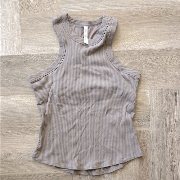 Fabletics | Tops | Womens Fabletics Taupe Ribbed Tank | Poshmark